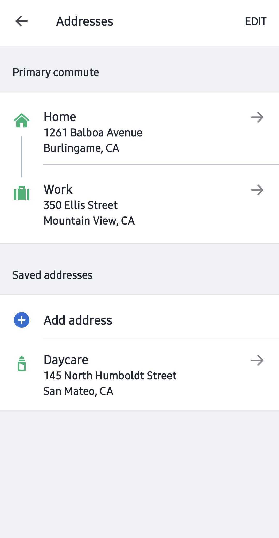 How to manage your saved addresses – Scoop Help Center